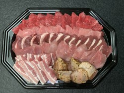 Pierrade viandes sur plat